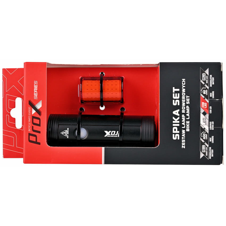 Oświetlenie rowerowe zestaw PROX Spika Set
